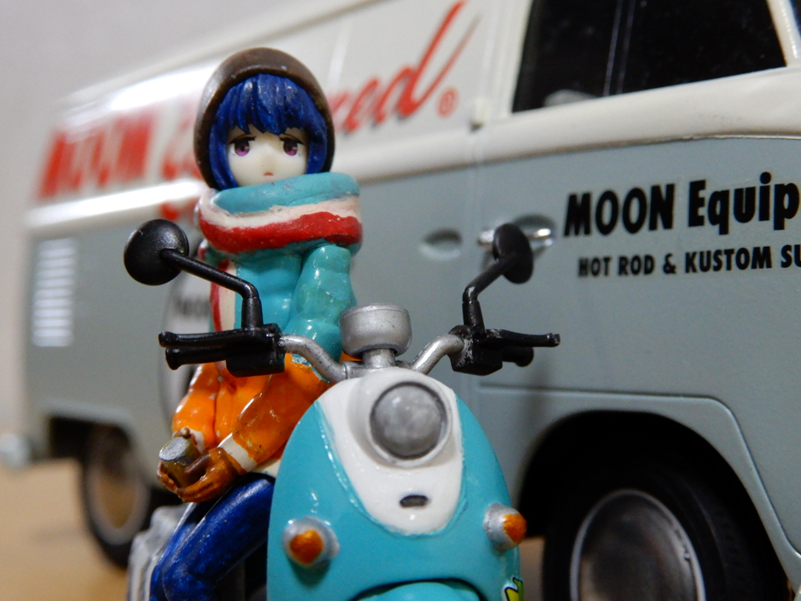 SHIMA RIN with MOTORCYCLE from “YURUCAMP”(海洋堂 ARTPLA 1/24)
